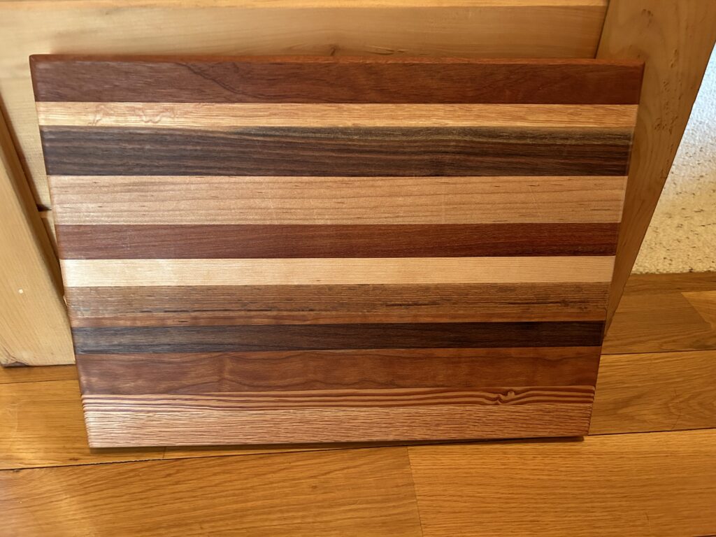 Custom Made Exotic Wood Cutting Board